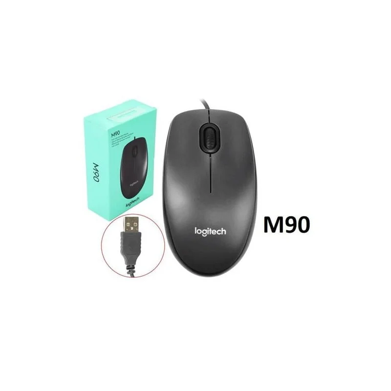 Logitech USB Optical Mouse – M90 - ACETECH